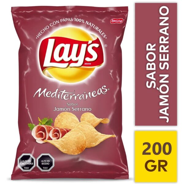 Lays Mediterraneas Jamon Serrano 12x200g – Valle Patagonia